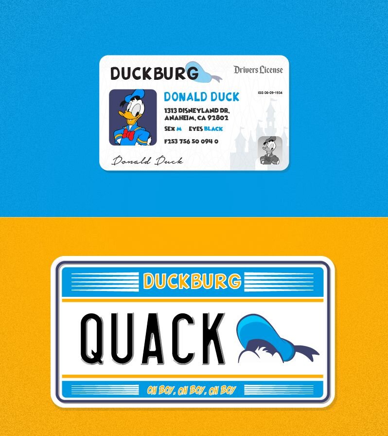 Check Out These Fan Made Driver's Licenses and License Plates for ...