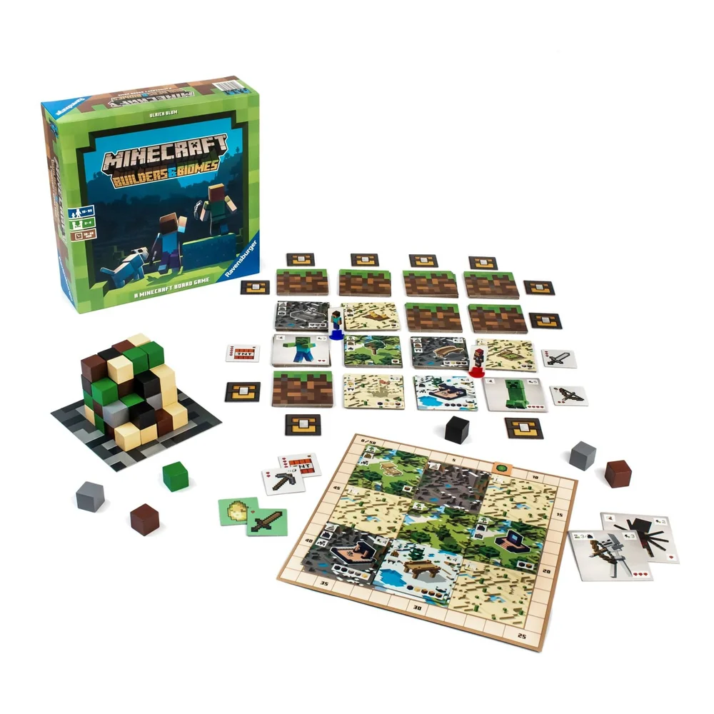 MINECRAFT: BUILDERS & BIOMES is a New MINECRAFT Board Game — GeekTyrant