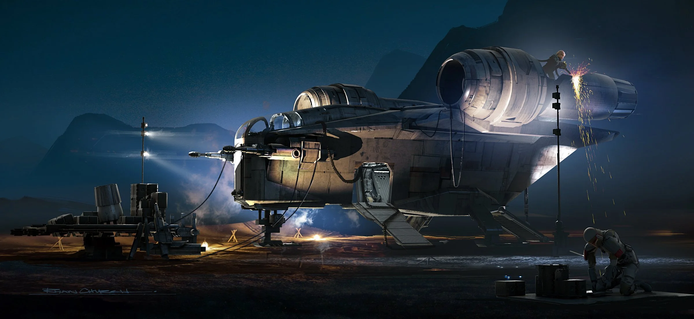 Collection of Beautiful Concept Art For THE MANDALORIAN — GeekTyrant