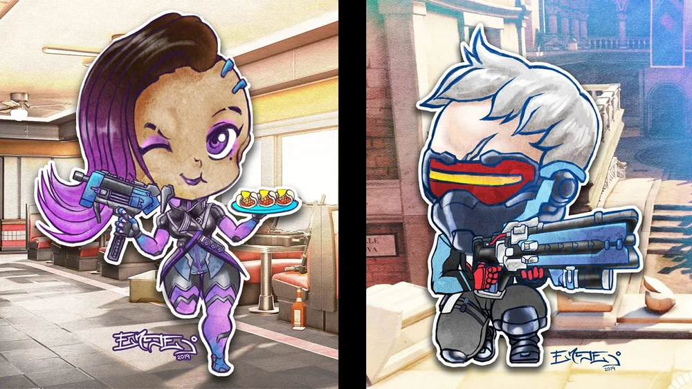 Series of OVERWATCH Character Fan Art By Moisés Razo — GeekTyrant