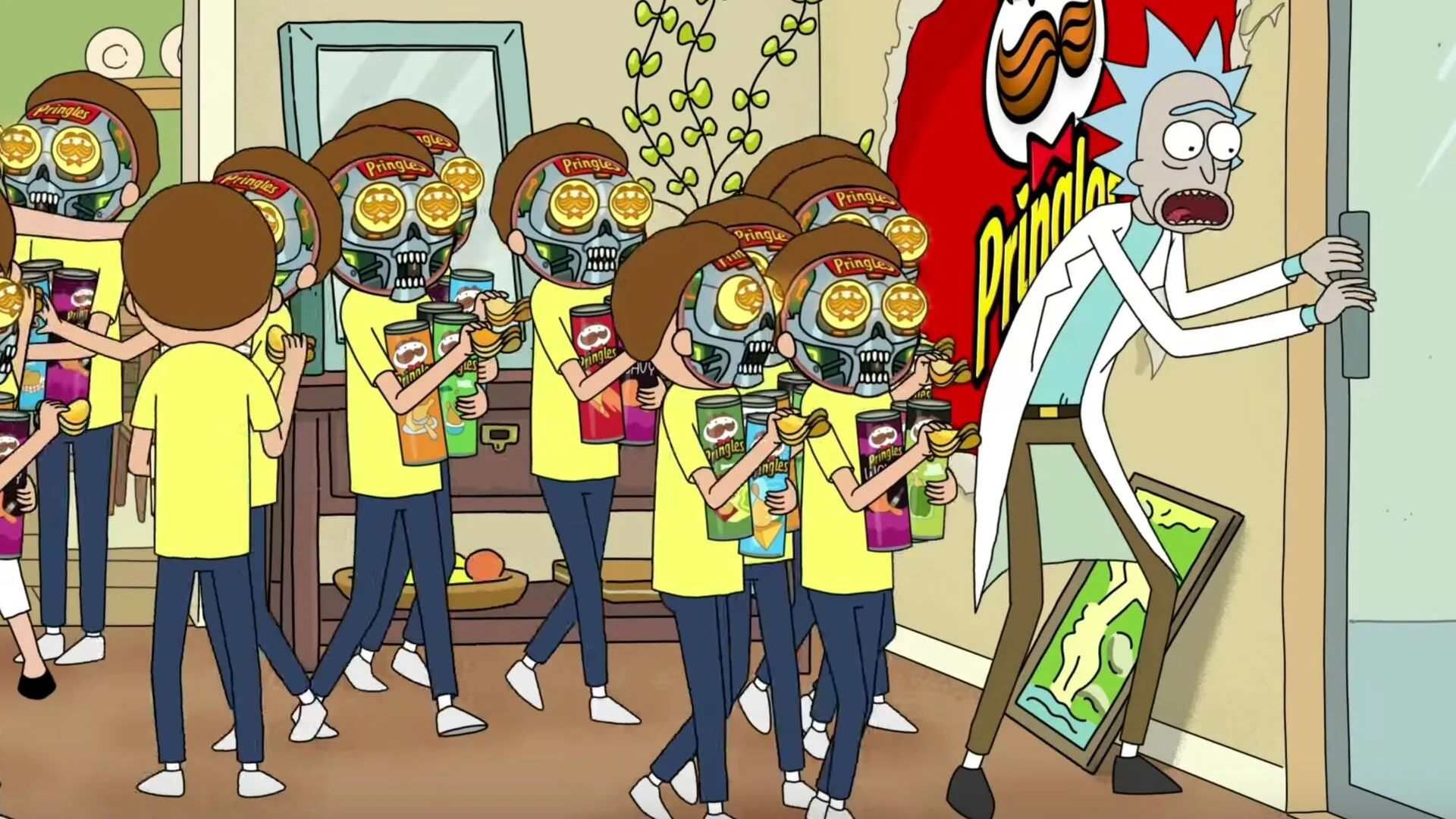 Watch as Rick and Morty Are Trapped in a Pringles Super Bowl Commercial ...