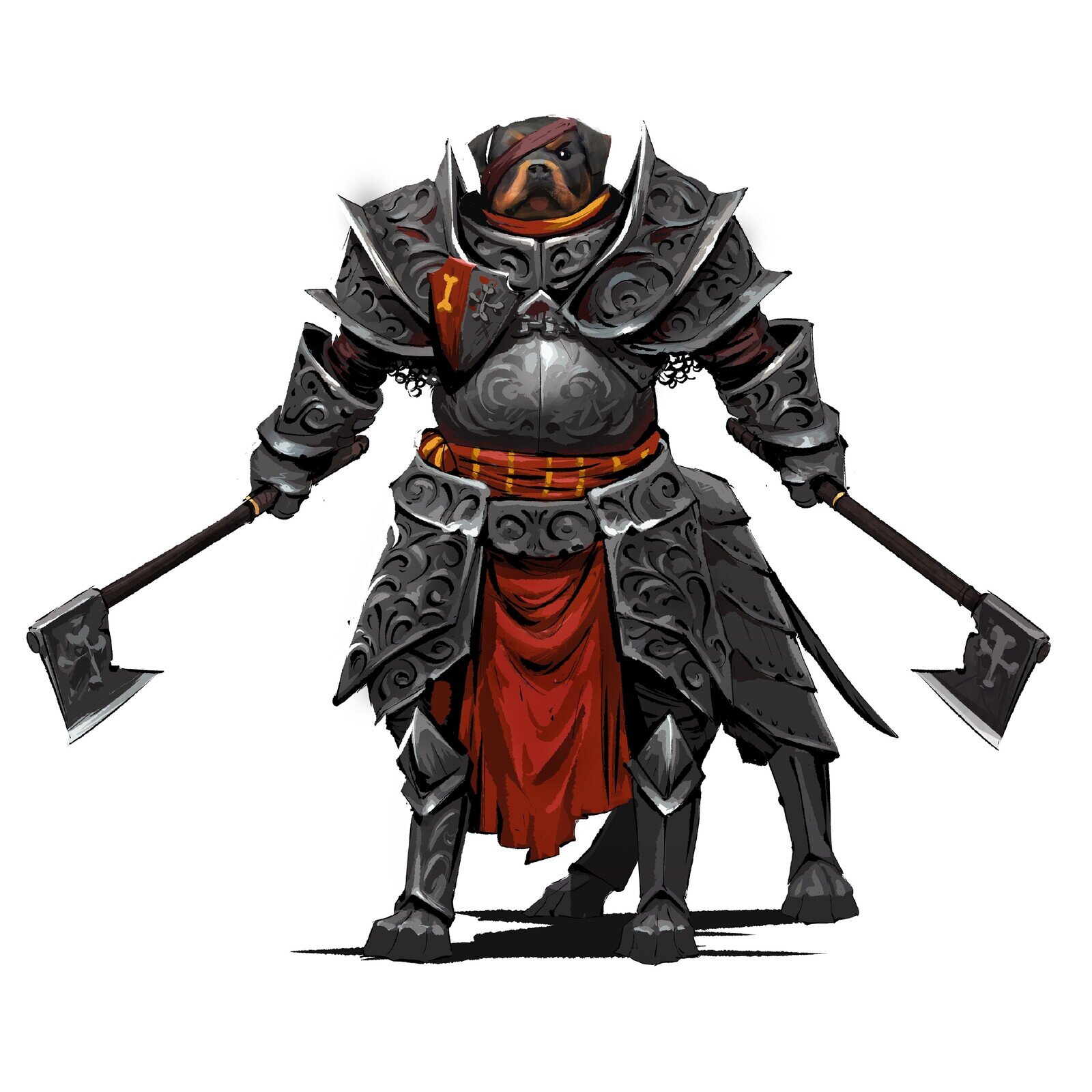 Cool Battledogs Art Series Shows Dogs as Badass Medieval Fantasy ...