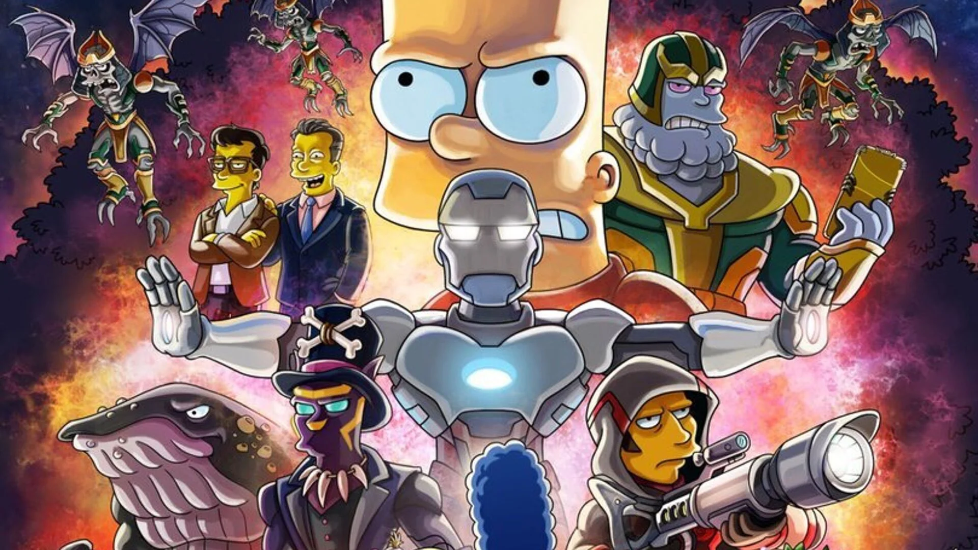 Poster and Images For Fox's AVENGERS-Inspired SIMPSONS Episode "Bart ...