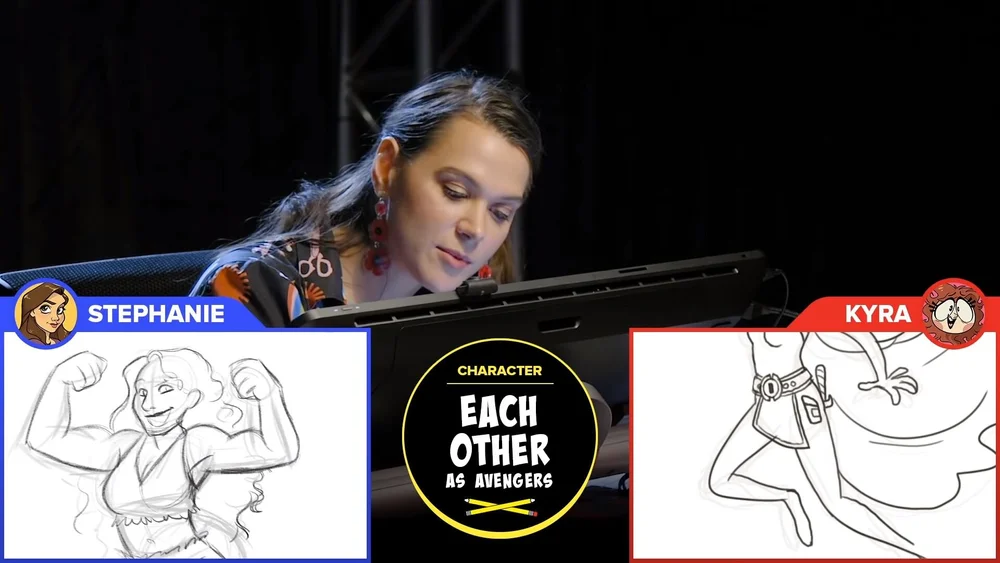 Animators and Cartoonists Draw Each Other as MCU Characters in DRAW-OFF ...