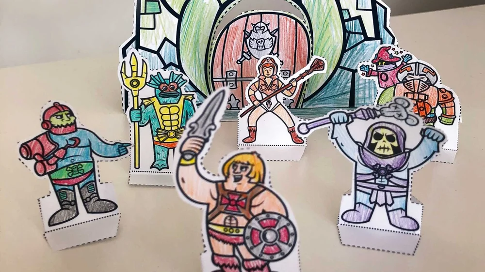 HE-MAN Fan Creates Paper Minis You Can Print and Color Yourself ...