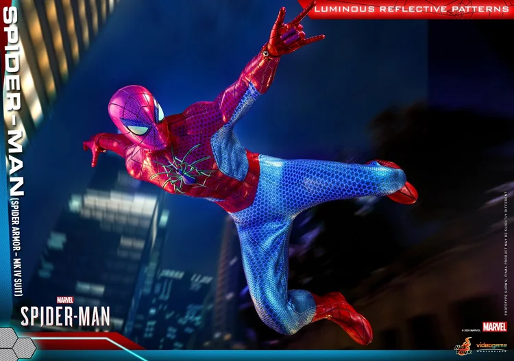 New SPIDER-MAN MK IV Spider Armor Suit Action Figure Swings Into Hot ...