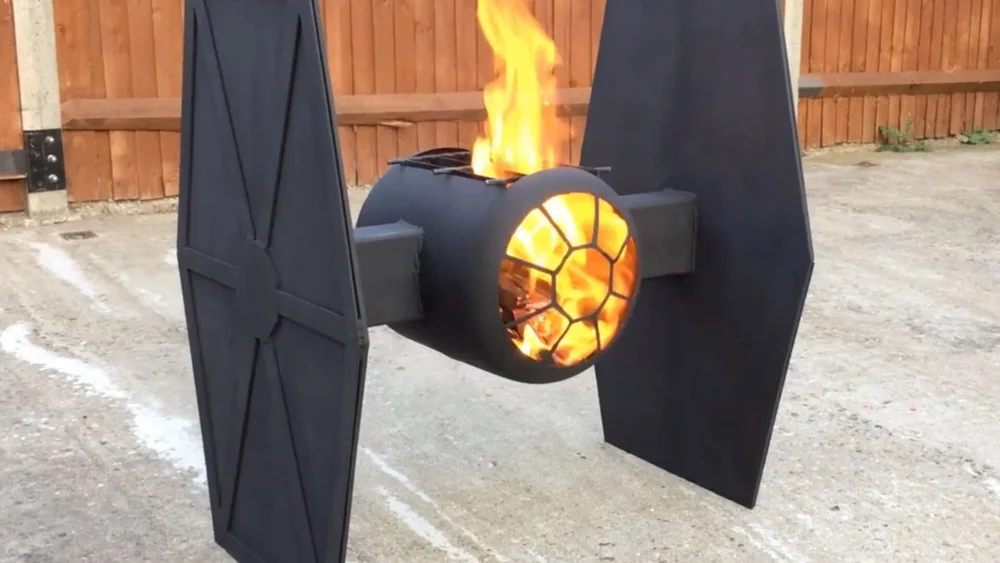 Check Out This Cool STAR WARS TIE Fighter Fire Pit — GeekTyrant