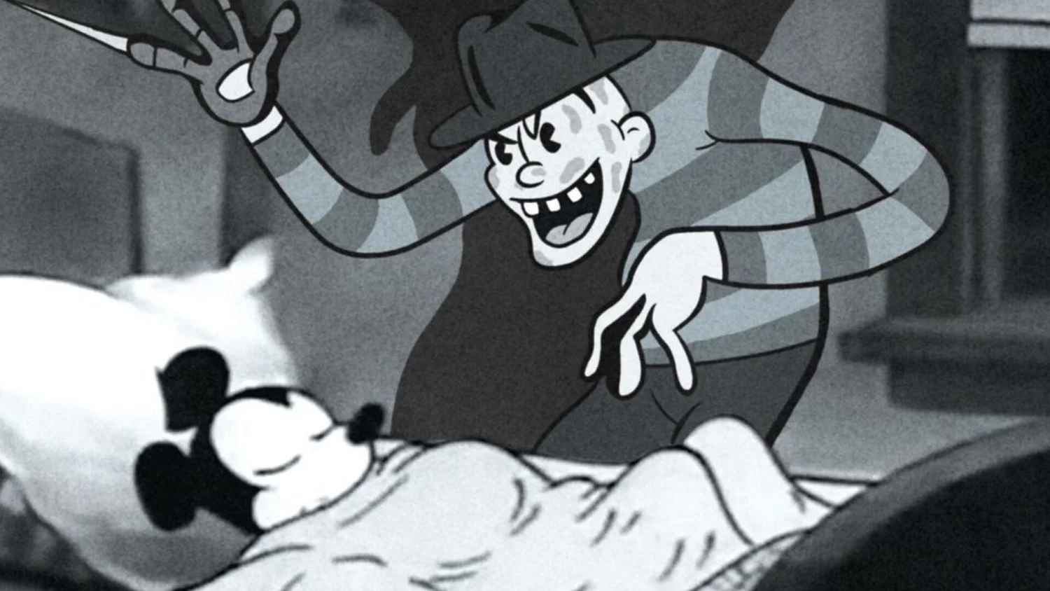 Cool Art Series Features Old Disney Cartoons with Modern Horror Movie ...