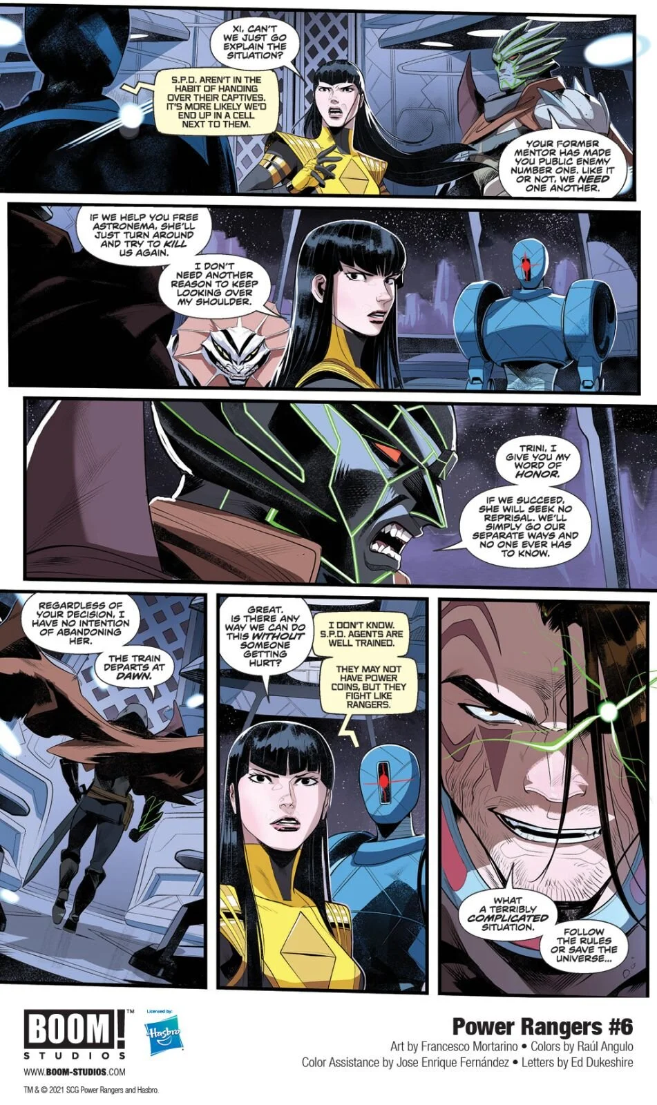 Tensions Rise in the Preview for POWER RANGERS #6 — GeekTyrant