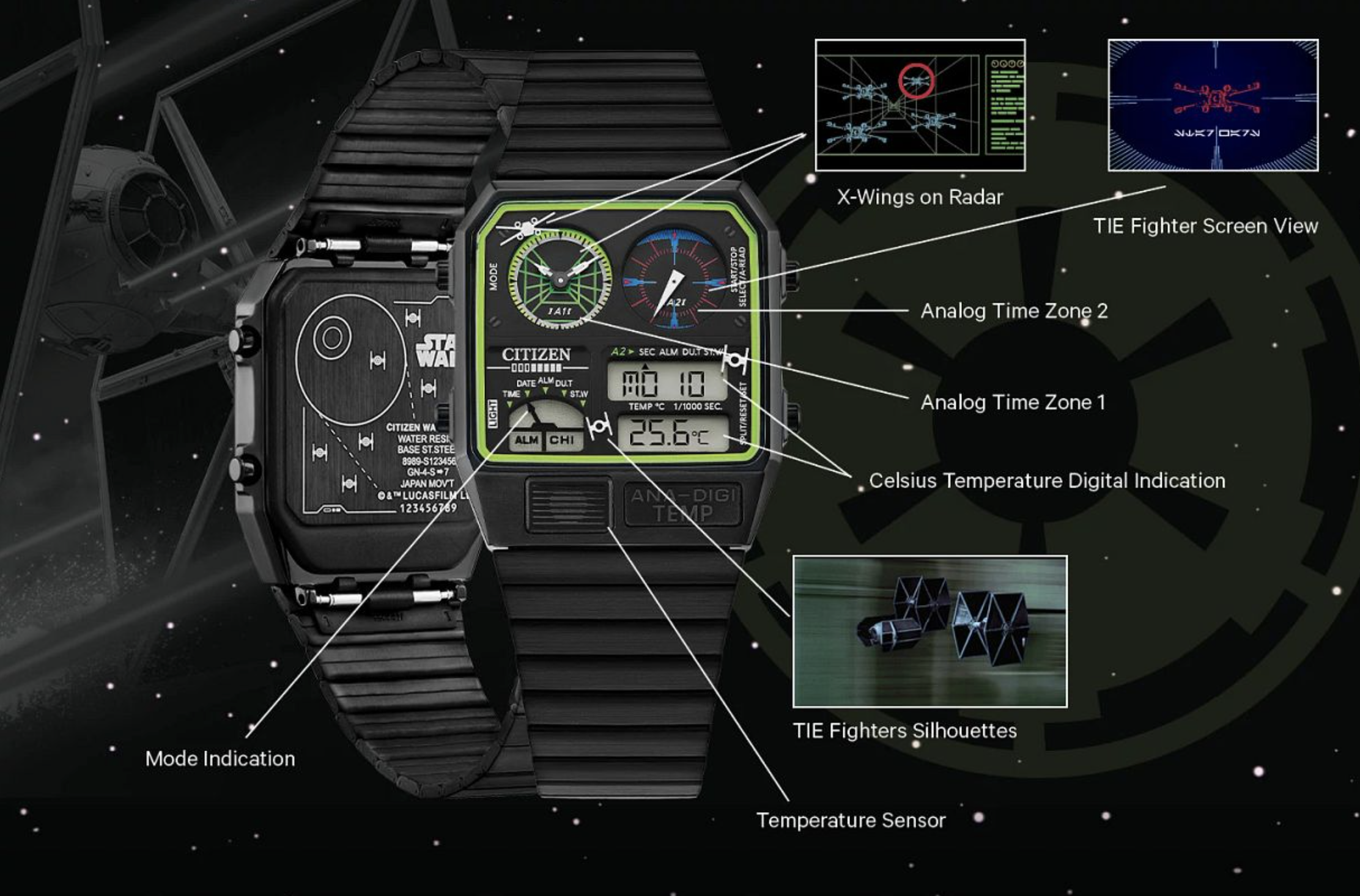 STAR WARS Watches Inspired By X-Wing and TIE Fighter | FizX