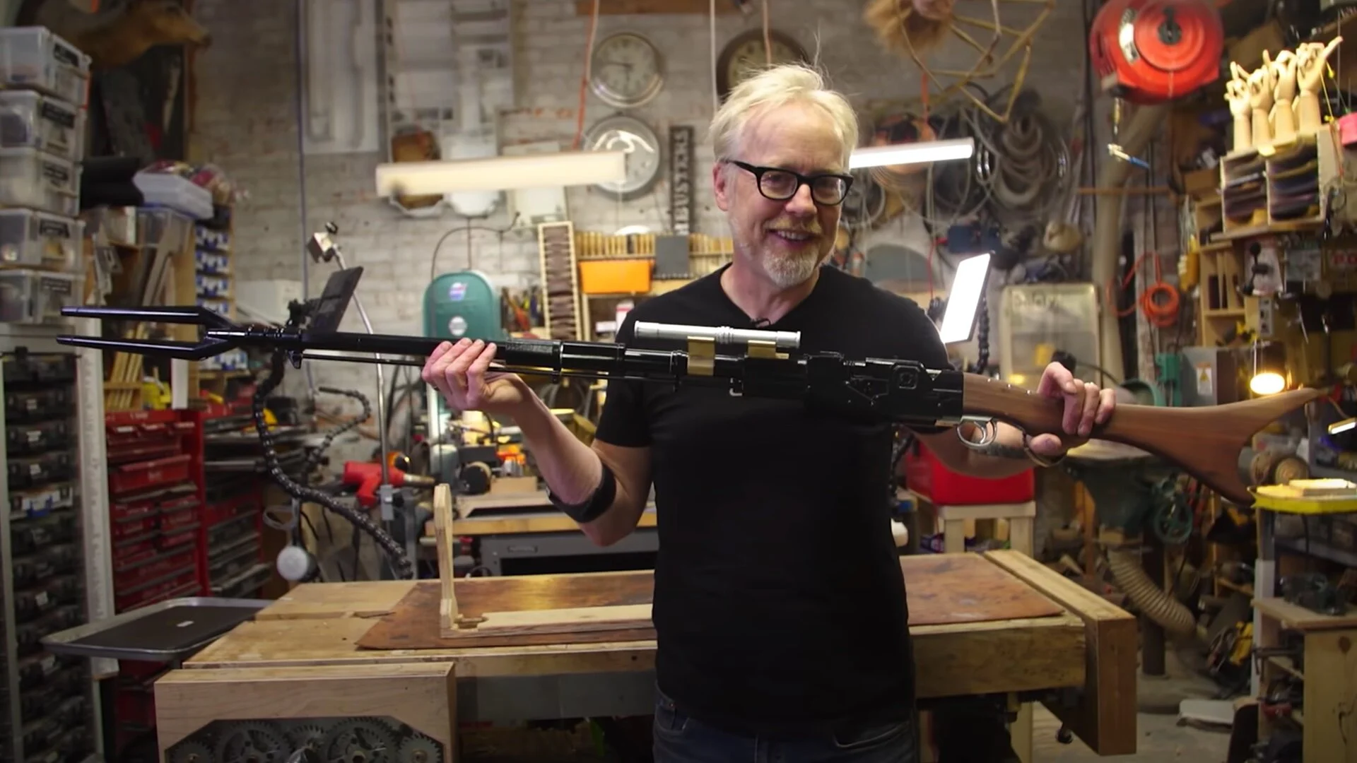 Adam Savage Builds The Amban Phase Pulse Blaster From THE MANDALORIAN ...