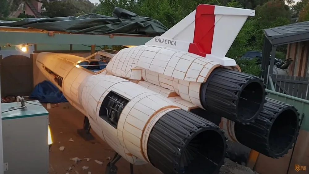 BATTLESTAR GALACTICA Fan Builds a Full Scale MK II Colonial Viper Ship ...