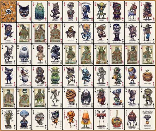 Spooky Cool Deck of Halloween-Themed Monster Playing Cards — GeekTyrant