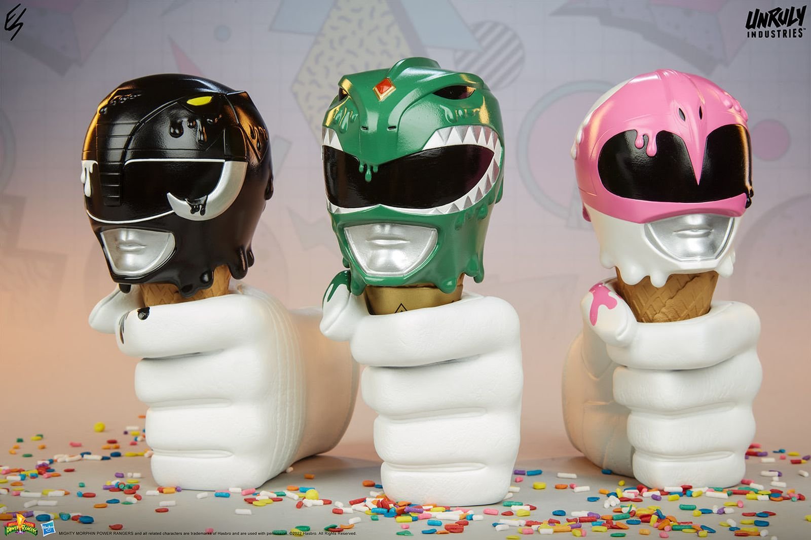 Unruly Industries Reveals New Melting POWER RANGERS Collectibles ...