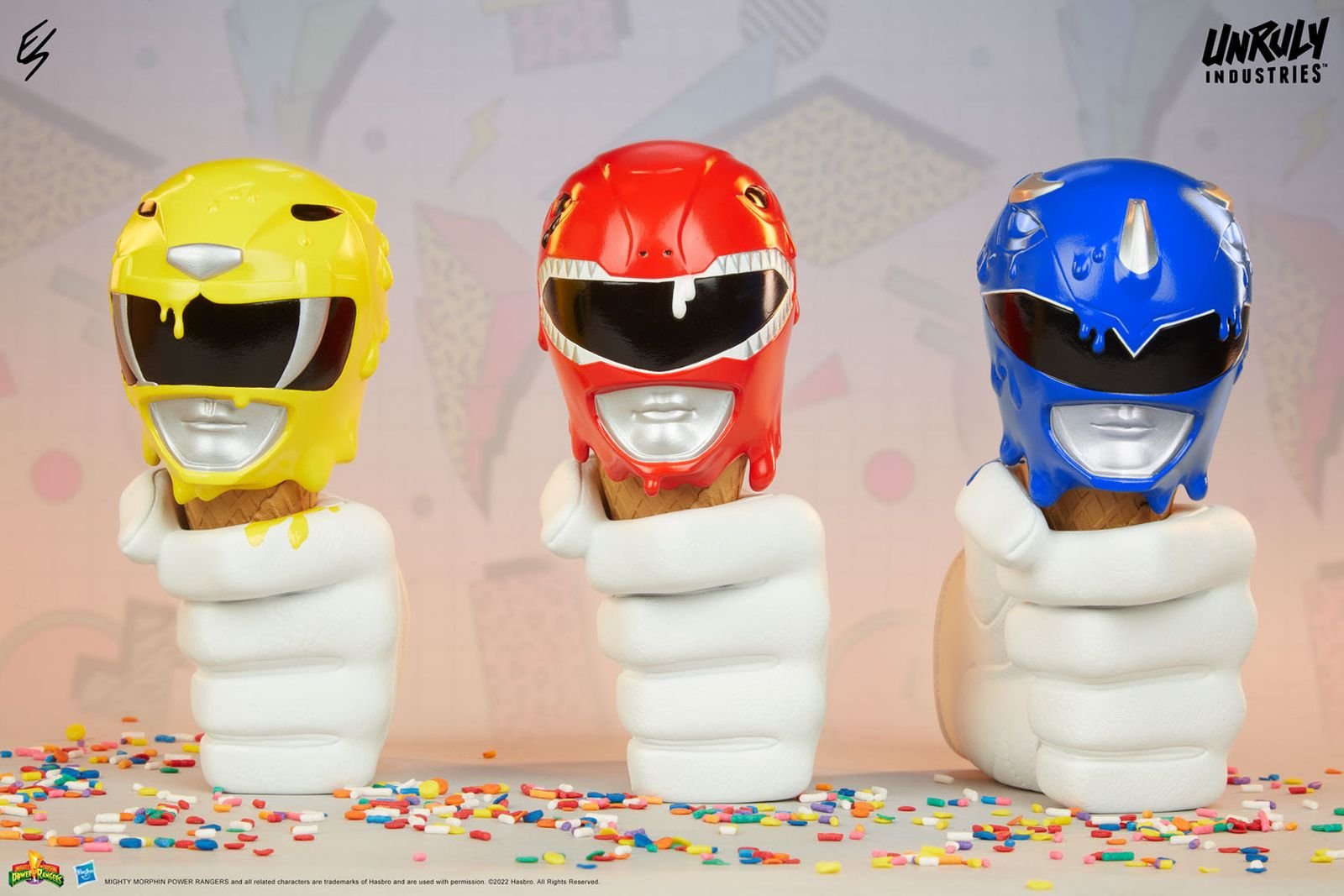 Unruly Industries Reveals New Melting POWER RANGERS Collectibles ...