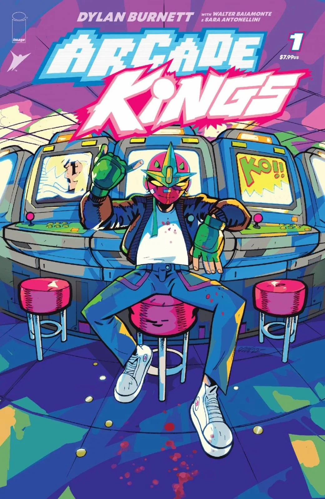 Check Out the Vibrant Artwork for Arcade Kings #1 Comic — GeekTyrant
