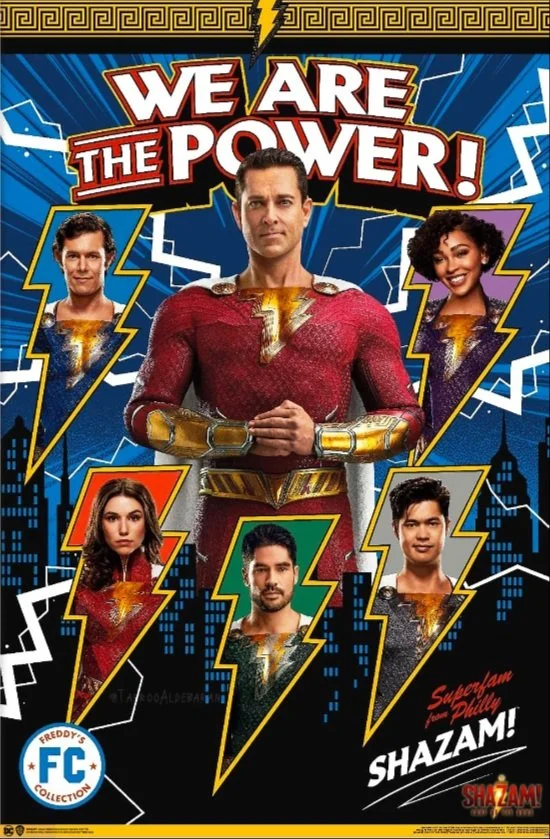 Two Vibrant New Posters for SHAZAM! FURY OF THE GODS Showcase the Superhero and His Super Family ...
