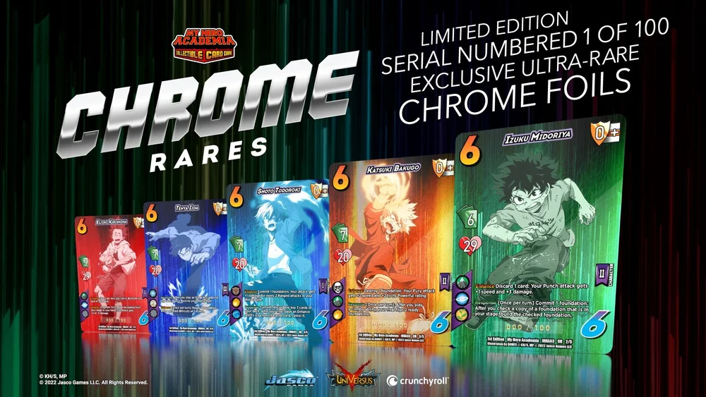MY HERO ACADEMIA CCG Gets New Chrome Rare with HEROES CLASH Set ...