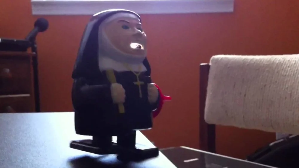 Check Out This Wind-Up Fire Breathing Nun Toy Called NUNZILLA — GeekTyrant