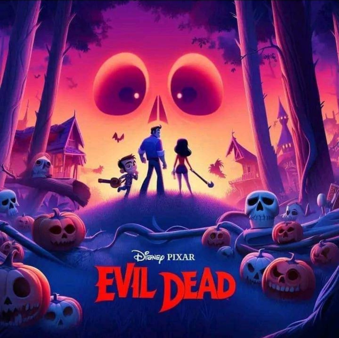 Bruce Campbell Approves of This Pixar-Style EVIL DEAD Fan-Made Poster ...