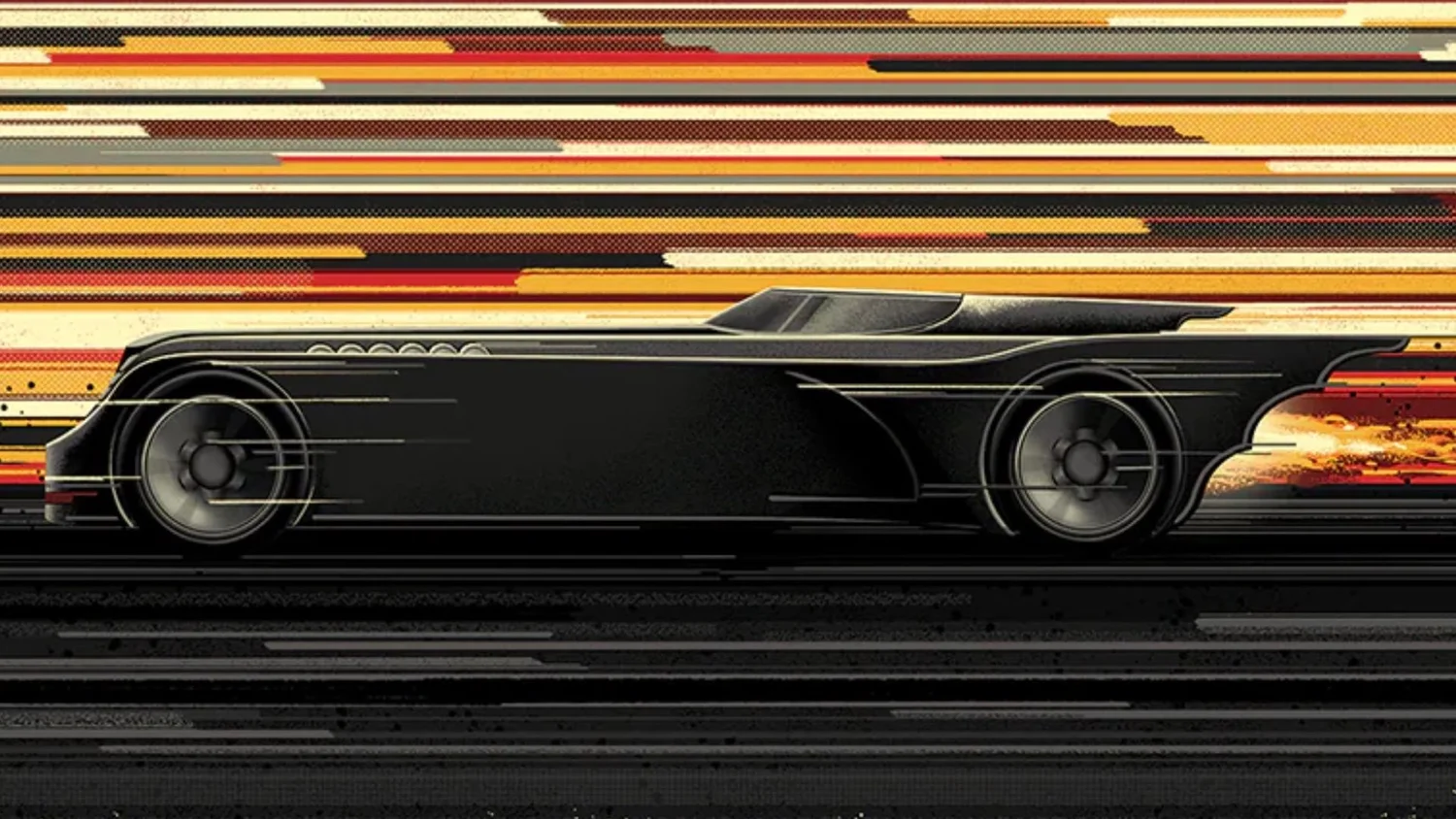 Cool Batman Batmobile Art Print Series Created by Derek Payne — GeekTyrant