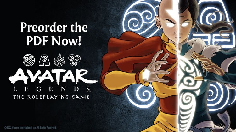 Pre-Order Digital Books for AVATAR LEGENDS: THE ROLEPLAYING GAME Now ...