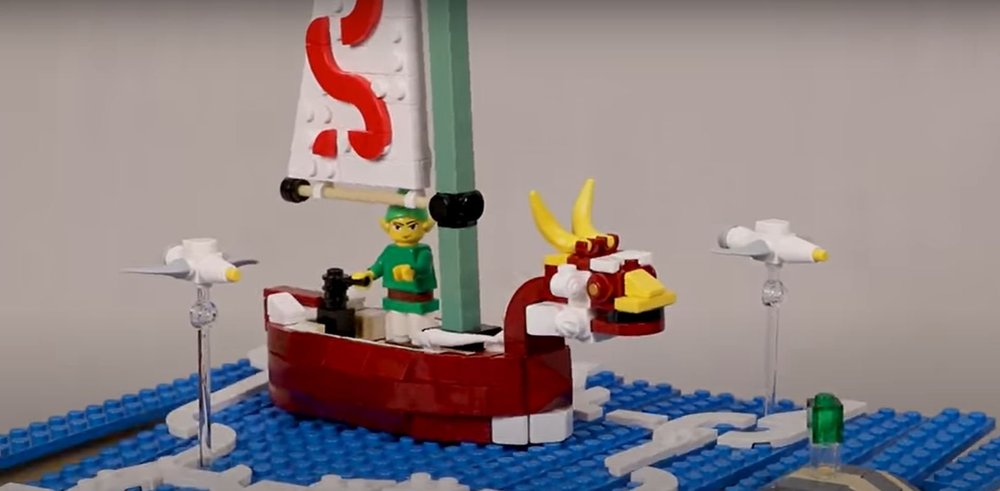 Check Out This Awesome Kinetic WIND WAKER LEGO Sculpture — GeekTyrant