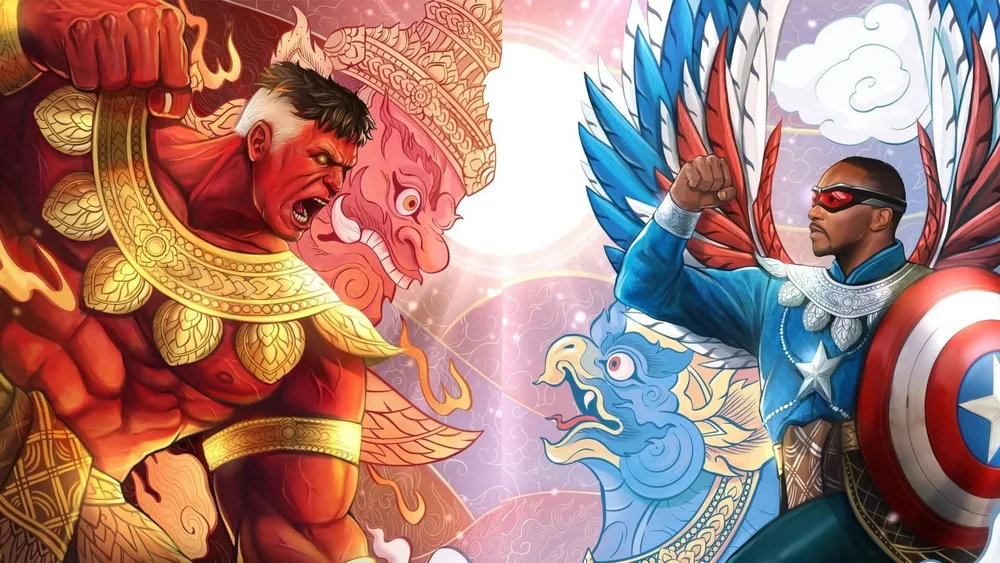 Vibrant Thailand Poster Art for Marvel's CAPTAIN AMERICA: BRAVE NEW ...