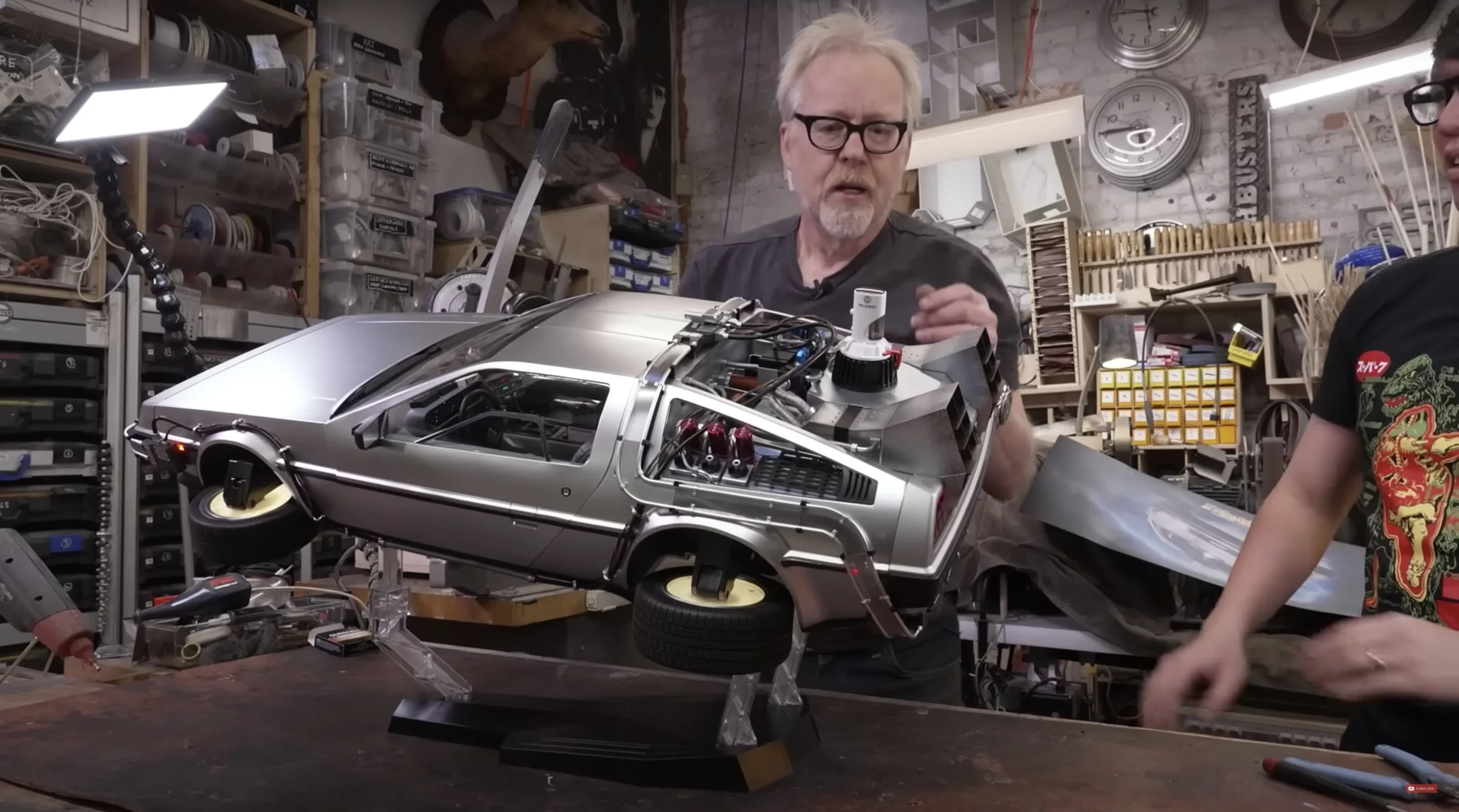 Adam Savage Unboxes and Shows Off Hot Toys' DeLorean Time Machine From ...