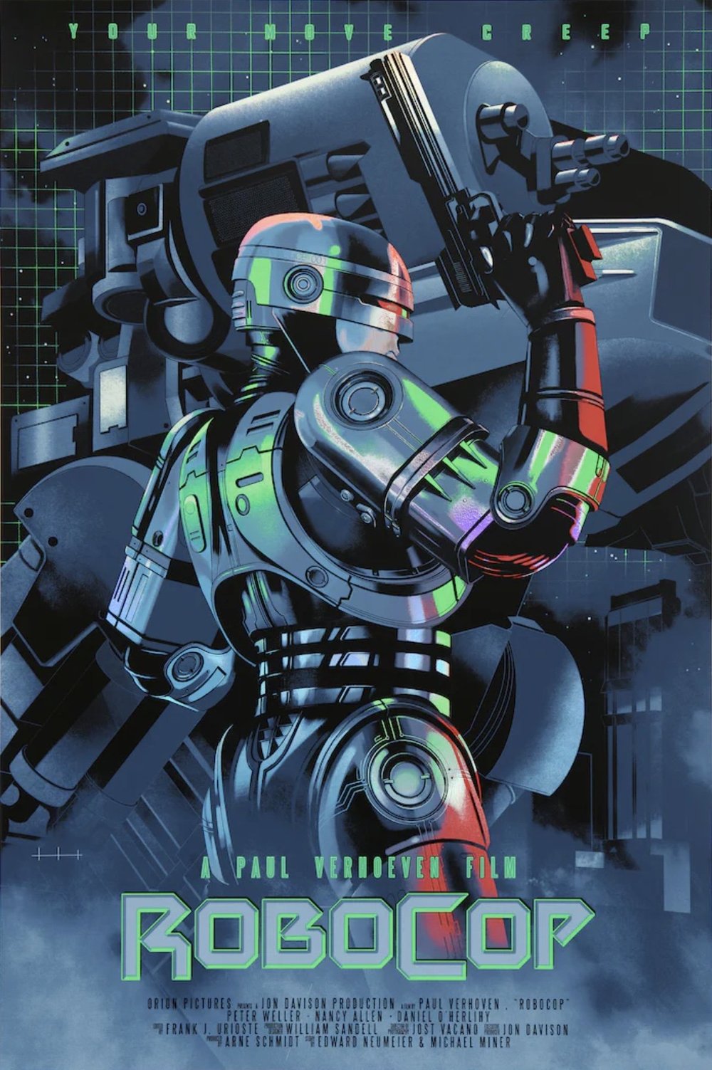 Cool ROBOCOP Poster Art Created by Artist Jonathan Bartlett — GeekTyrant