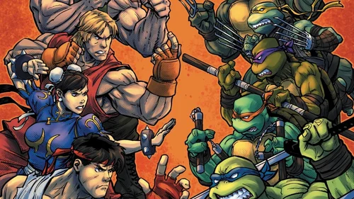 TEENAGE MUTANT NINJA TURTLES VS. STREET FIGHTER Comic Miniseries Series ...