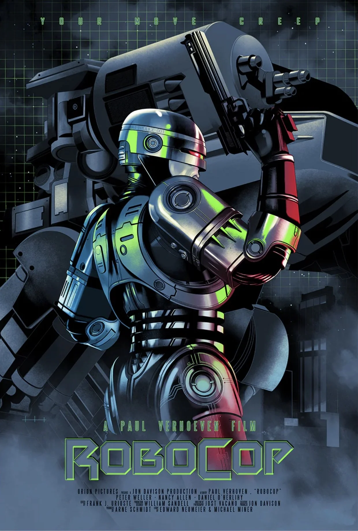 Cool ROBOCOP Poster Art Created by Artist Jonathan Bartlett — GeekTyrant