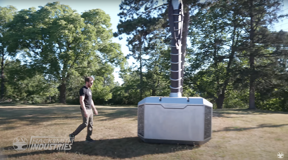 This Guy Builds World Largest Thor's Hammer and Then Drops it From a ...