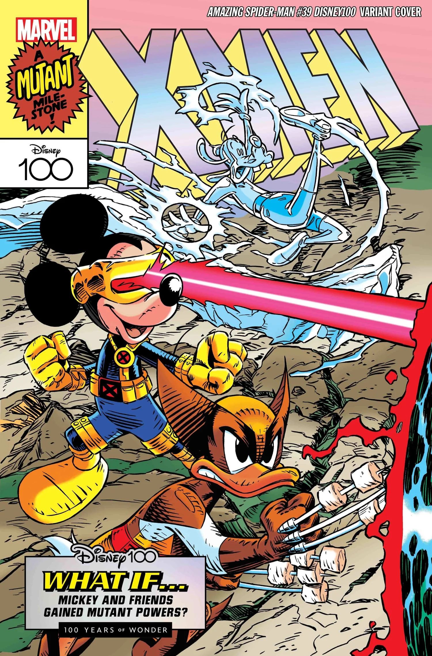 Disney 100 Marvel Comics Variant Covers Featuring Mickey Mouse and ...
