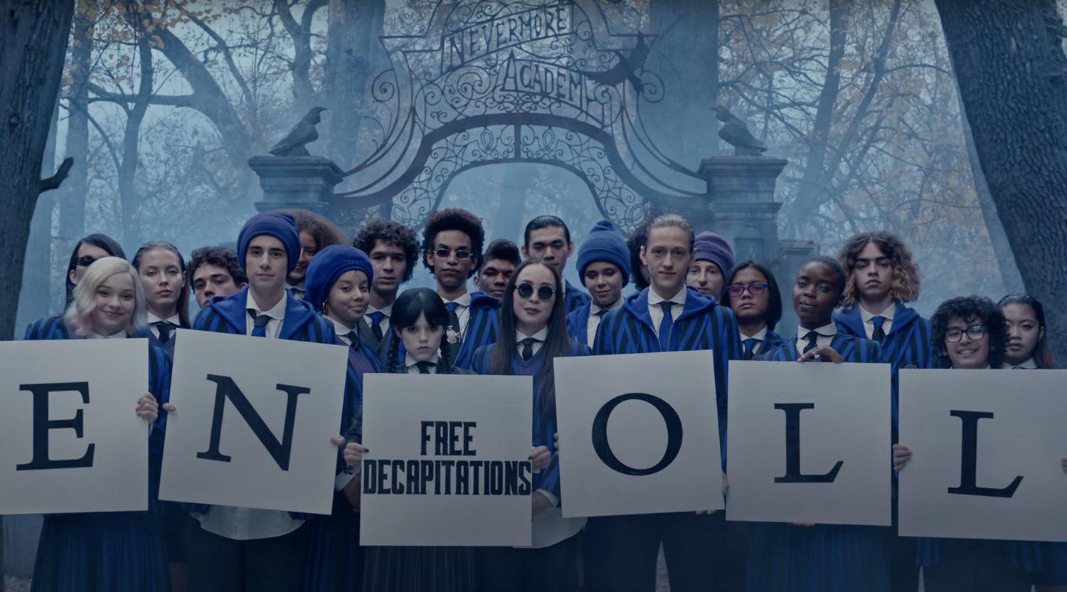 New Promo Spot For Tim Burton's WEDNESDAY Wants You To Join Nevermore ...