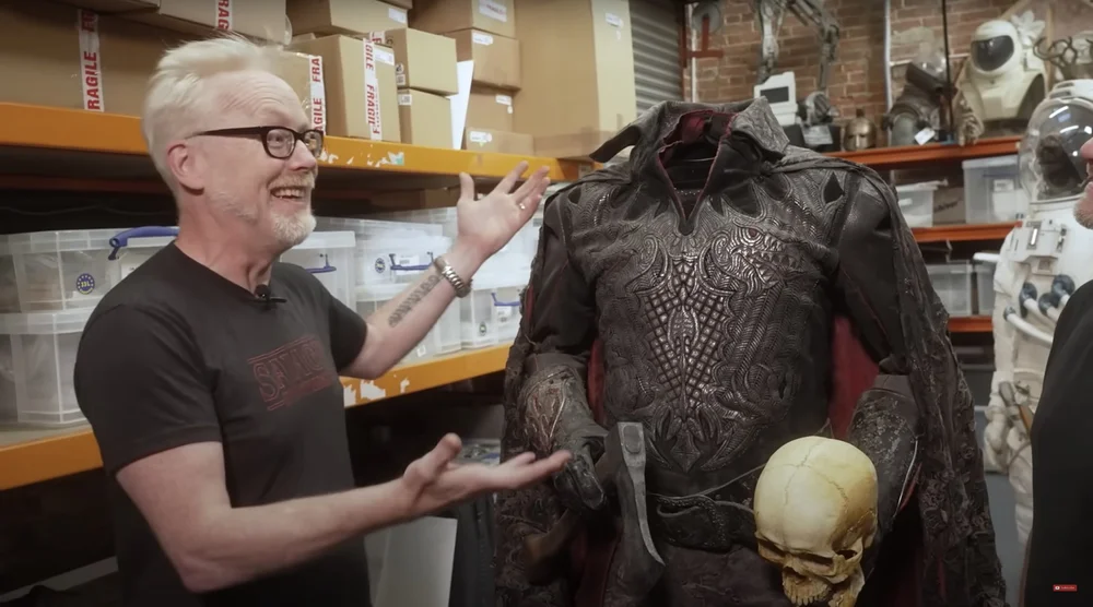 Adam Savage Gets an Up-Close Look at The Headless Horseman Costume From ...