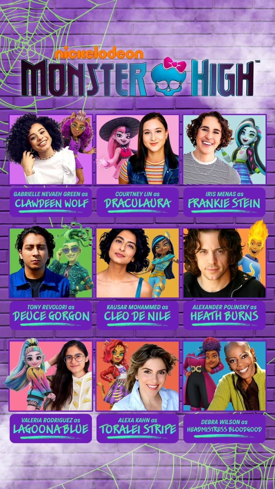 Nickelodeon And Mattel Announce Voice Cast For New MONSTER HIGH Series ...