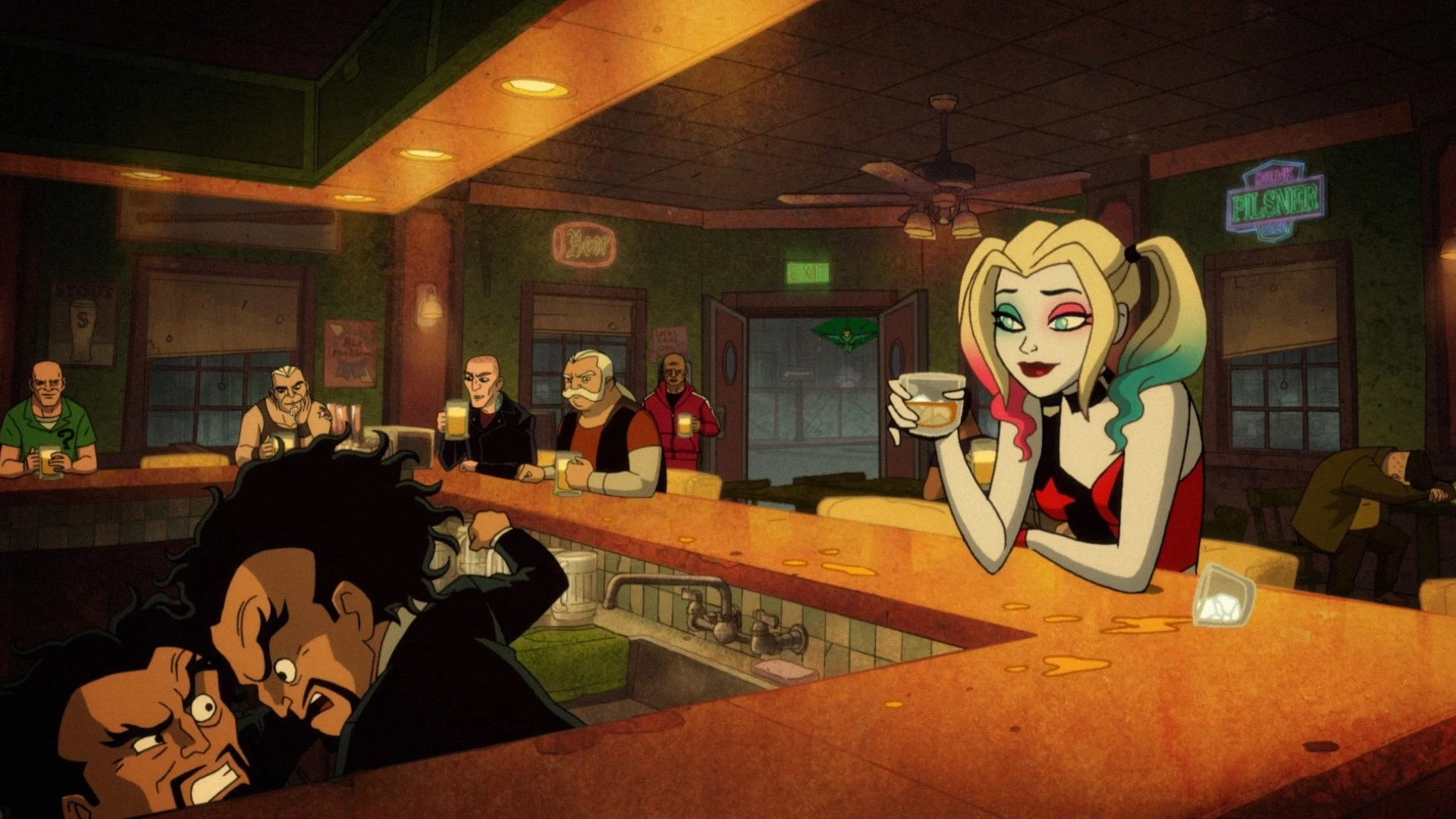 The HARLEY QUINN Animated Show Is Getting a Spinoff Series Titled NOONAN'S "Kind of Like CHEERS ...