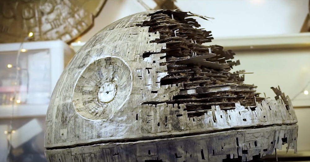 How to Make Your Own Death Star and Millennium Falcon Models out of ...