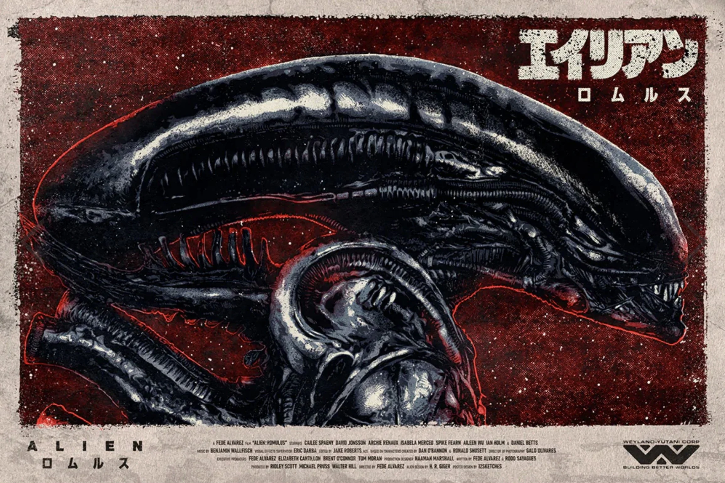 Cool ALIEN: ROMULUS Japanese Retro Poster Art by Artist 12sketches ...