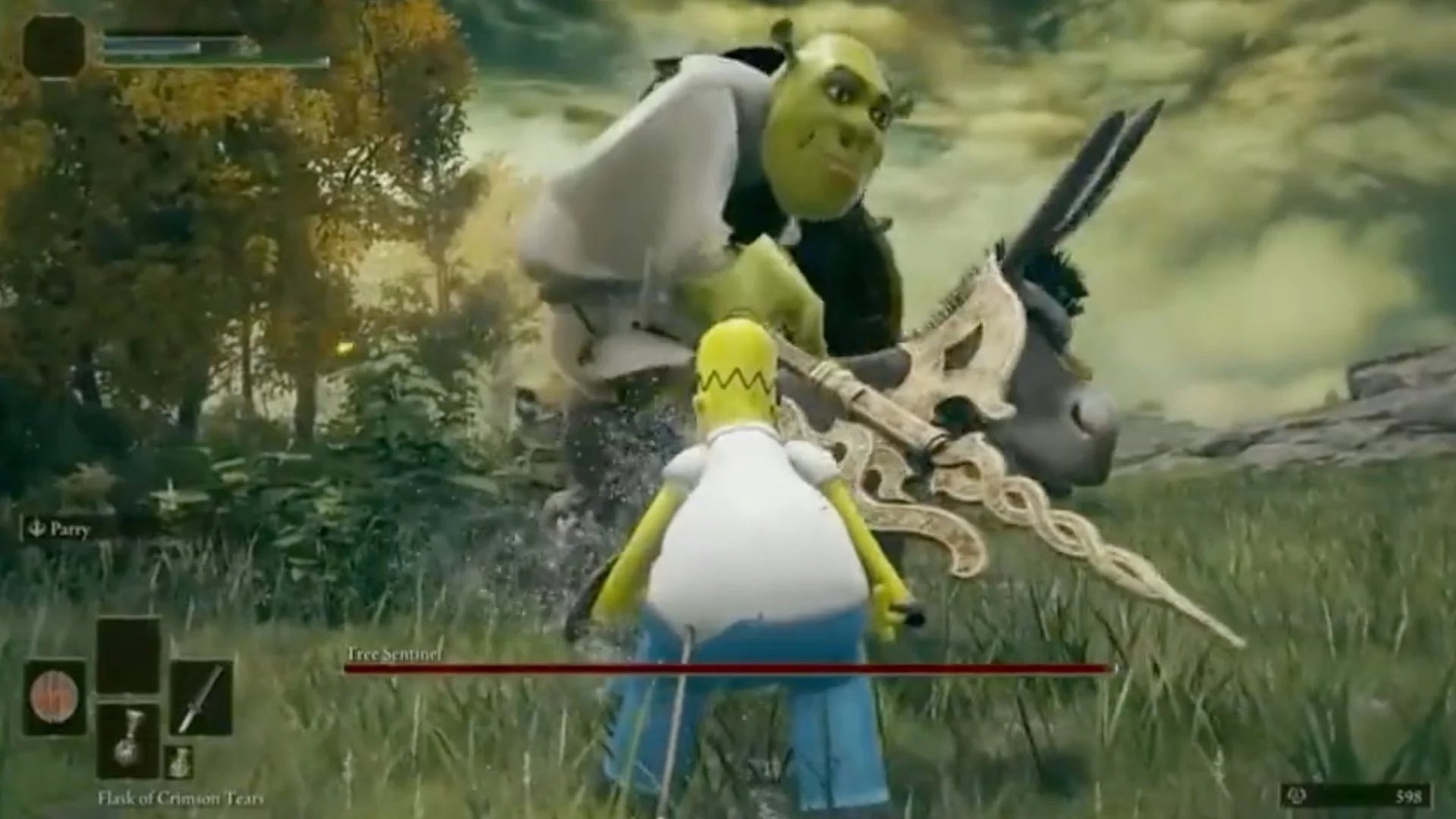 Homer Simpson Fights Shrek in Funny ELDEN RING Mod — GeekTyrant