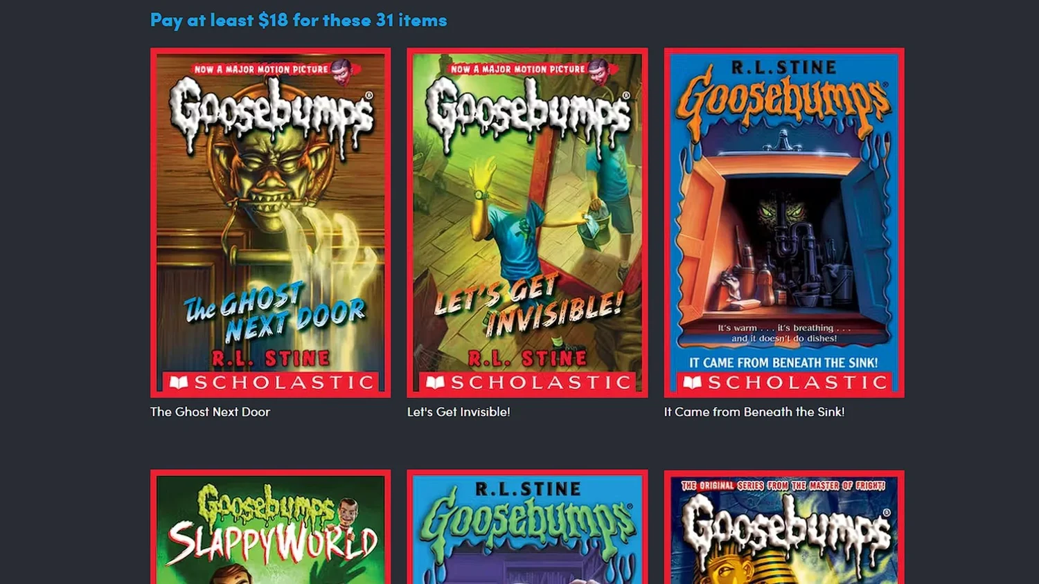 Get Digital Copies of Classic GOOSEBUMPS Books with a New Humble Bundle ...