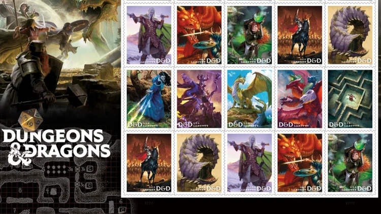 U.S. Postal Service Reveals New DUNGEONS & DRAGONS Stamps — GeekTyrant