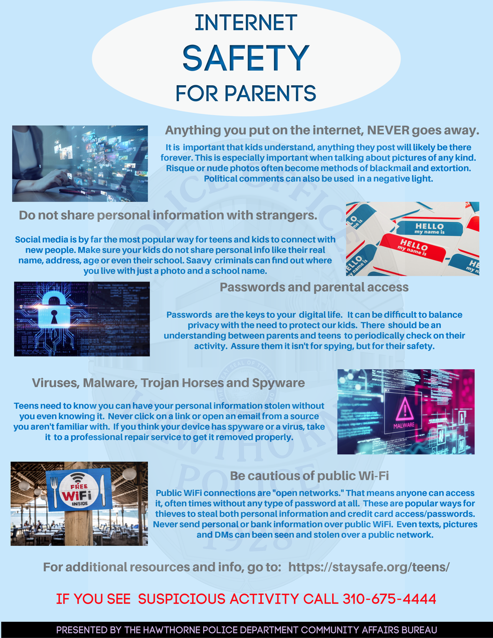Internet safety for parents — Hawthorne police