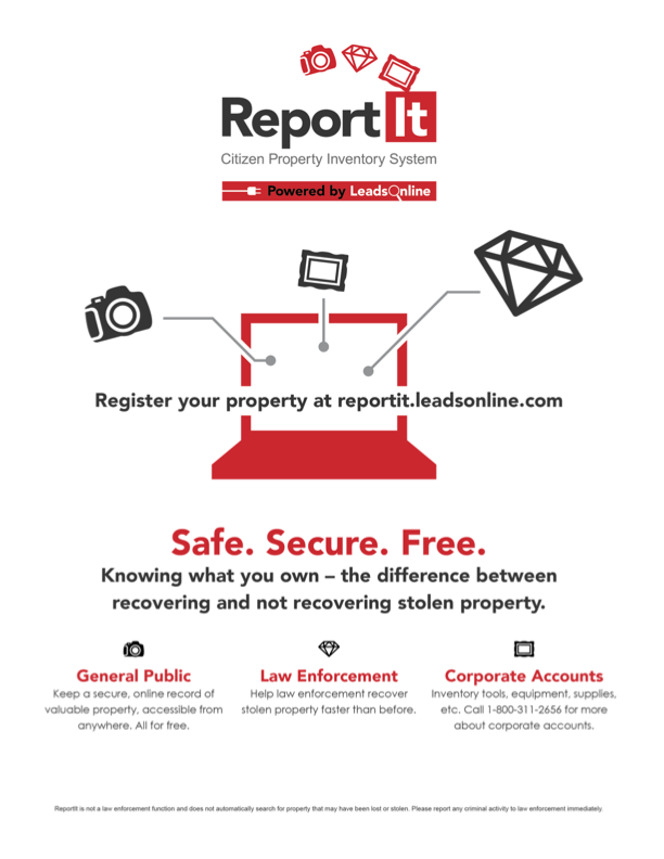 Personal Property Reporting — Hawthorne police