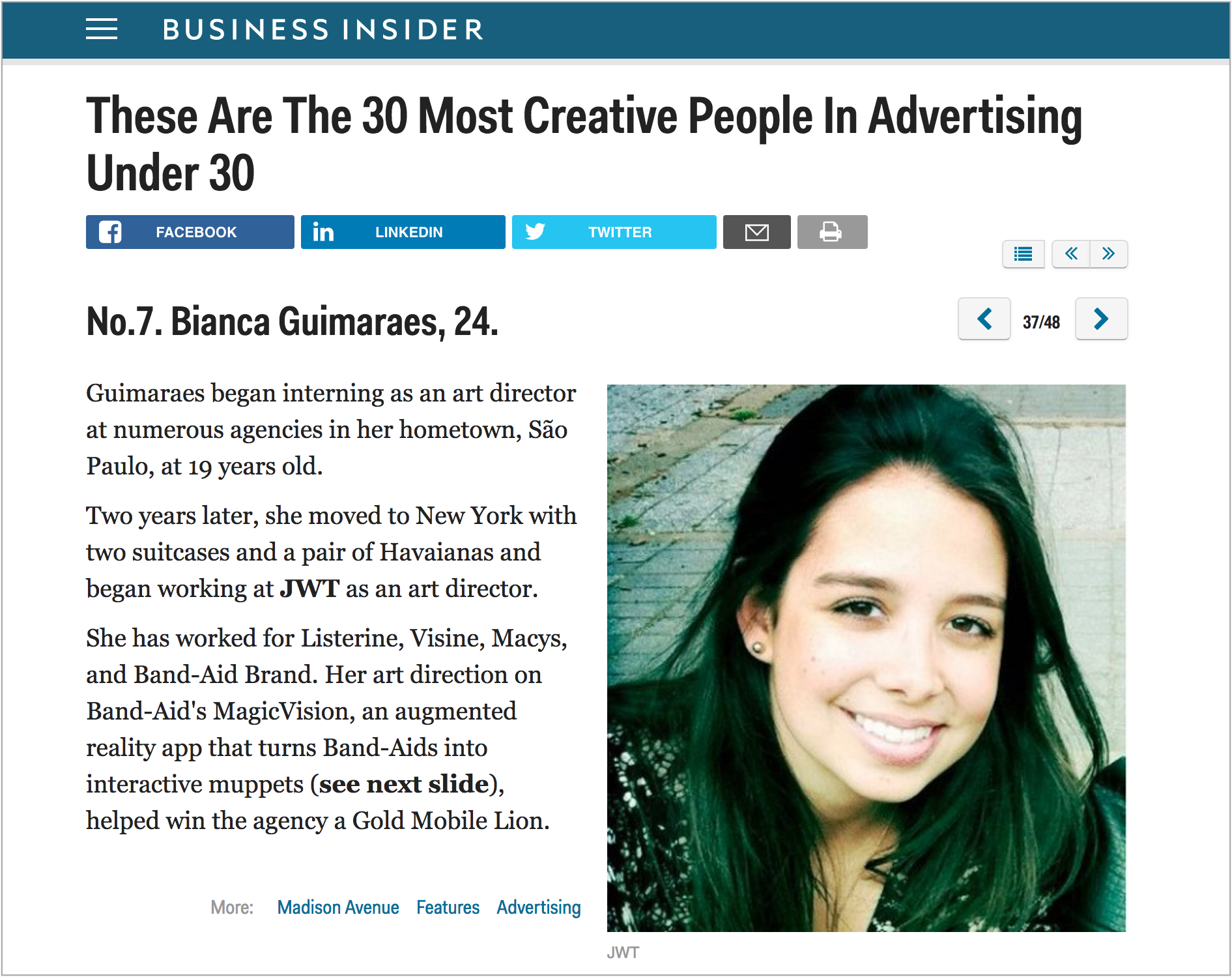 Bianca Guimaraes ABOUT ME