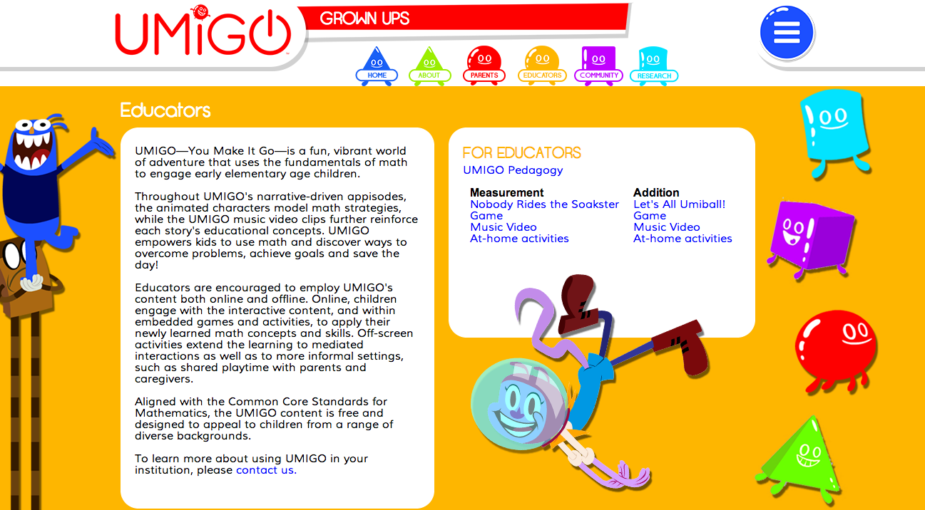 Website: UMIGO — FableVision Studios