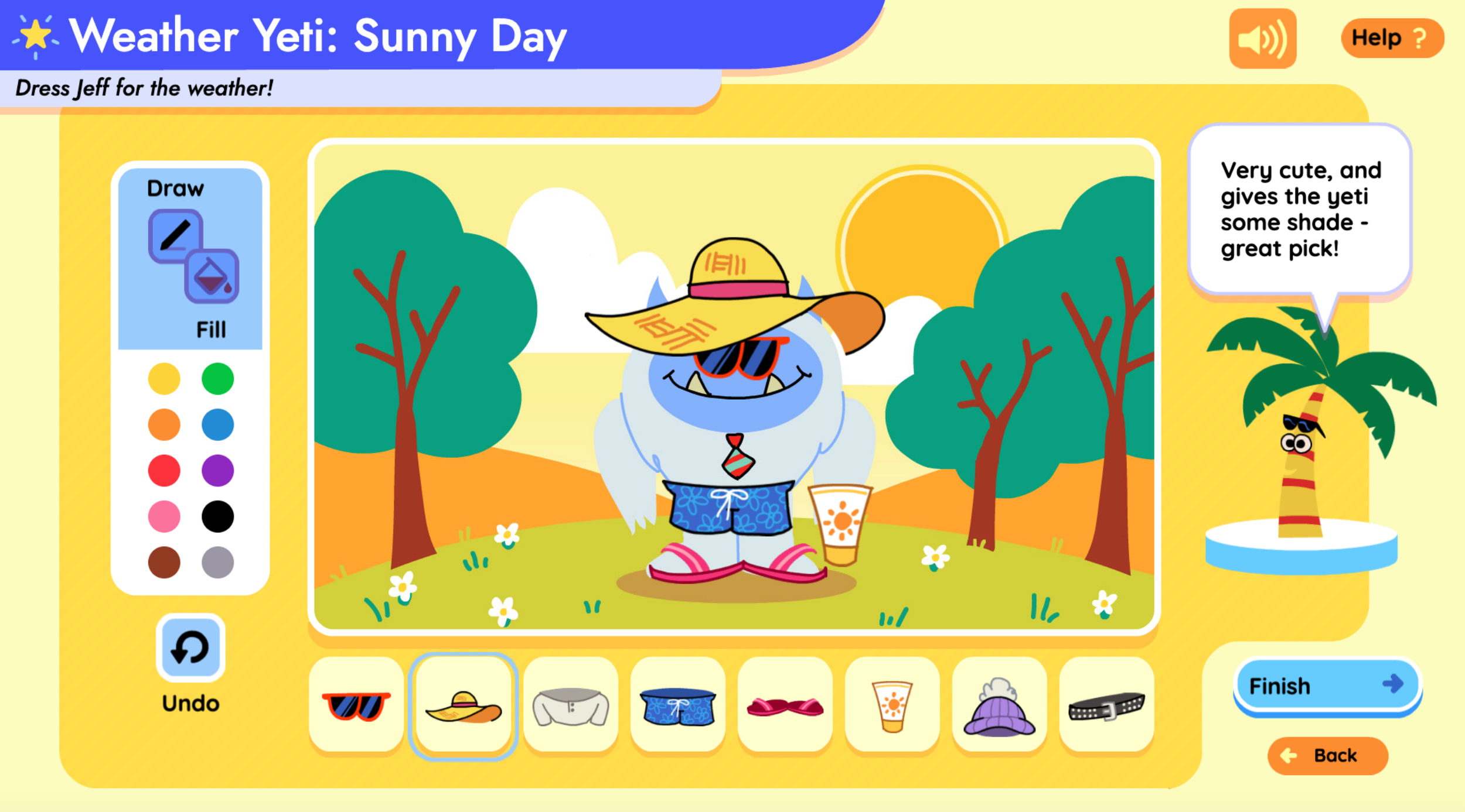 Games: "Animated Atmosphere" Weather Minigames — FableVision Studios