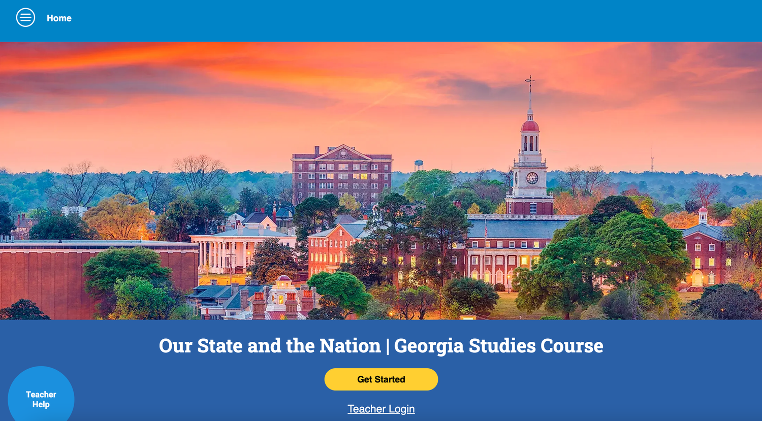 Interactives: "Our State and the Nation | Georgia Studies Course ...