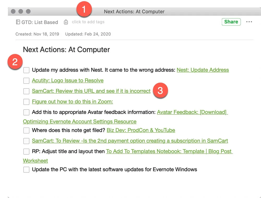 Notebooks: The Optimal Way to Organize Evernote for GTD®